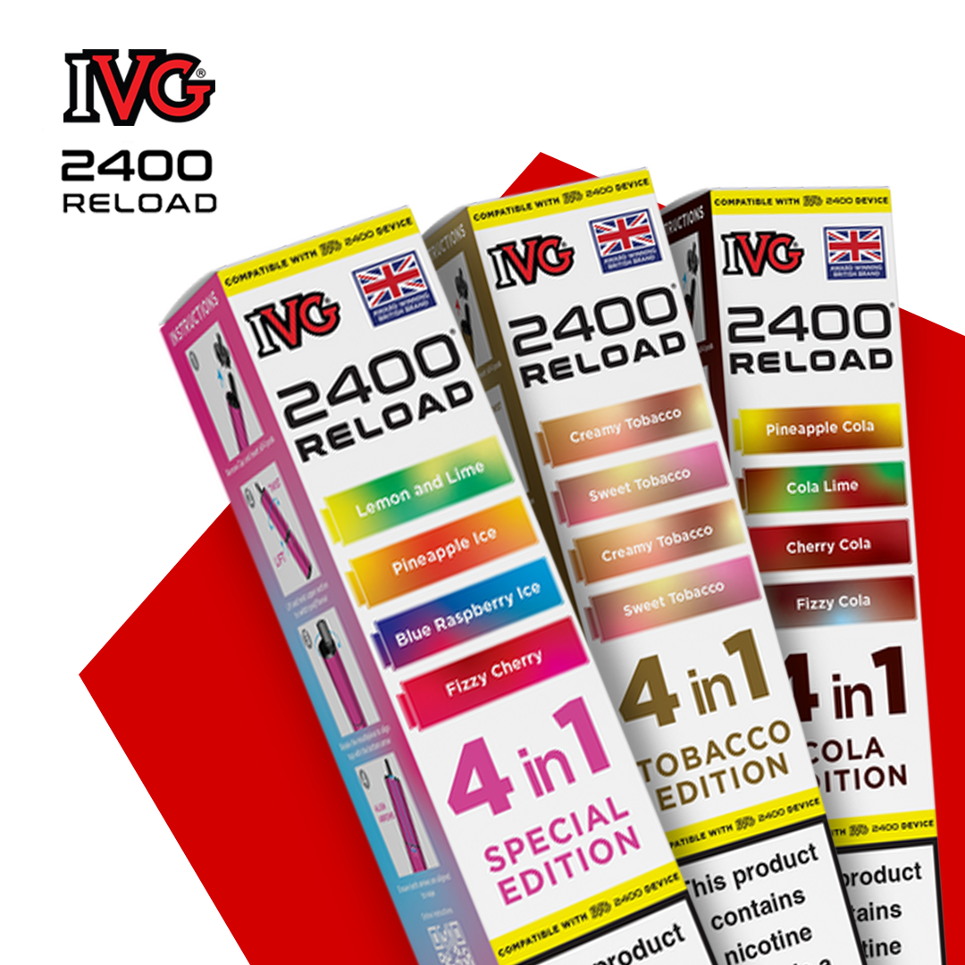IVG 2400 Refill & Replacement Pods | 3 for £20 | Free UK Delivery